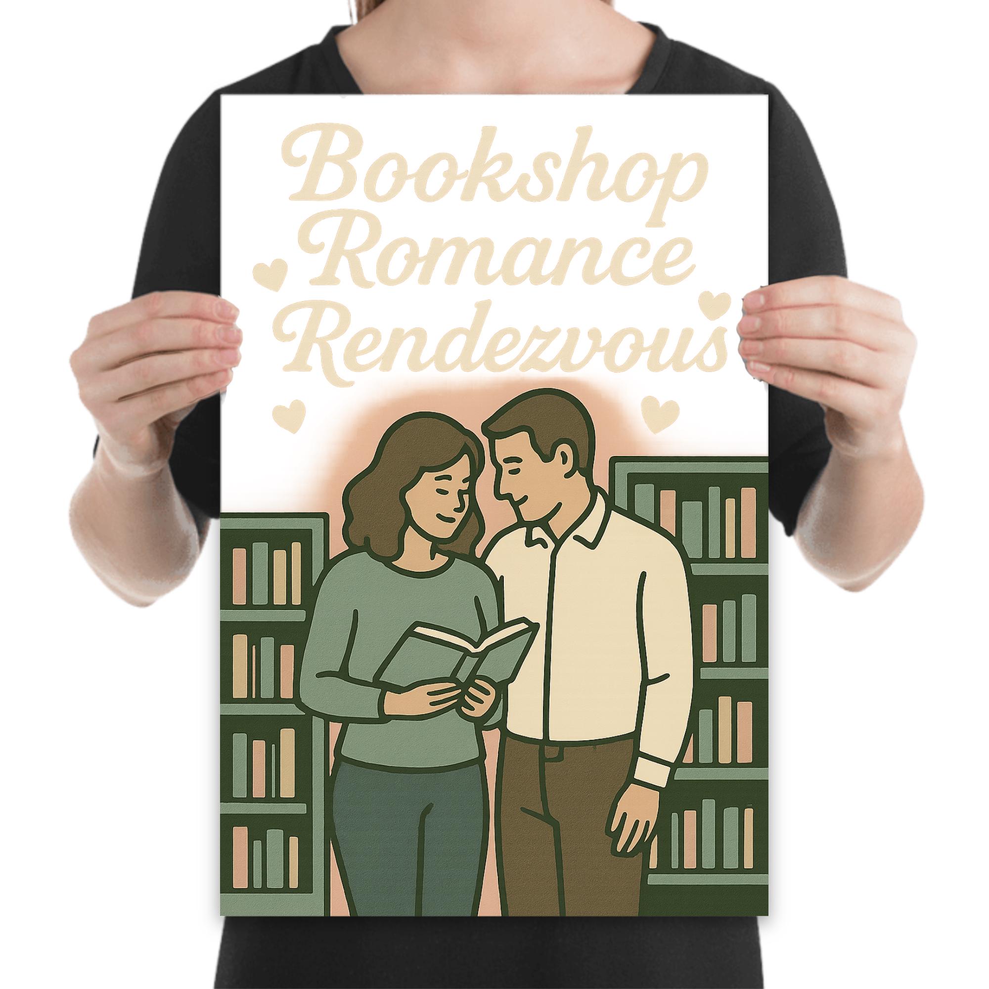 Cozy Bookstore Romance Poster - Wall Decor for Bedroom Gift - Walmart.com