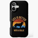 Cozy Border Collie Dog Lover Vintage Gift Case for iPhone 17 to 11 Pro ...