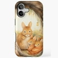 Cozy Bunny Serenade Soft Musical Scene iPhone Case 17 11 12 13 14 15 16 ...