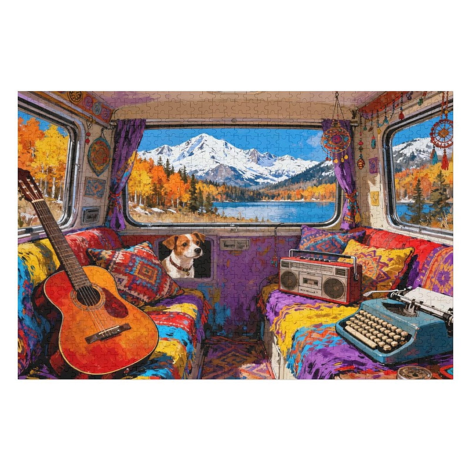Cozy Camper Interior 500 Pieces Puzzle for Adults, Scenic Vehicle ...