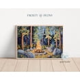 Cozy Campfire In The Woods Art Print Tranquil Nature Wall Art Forest ...