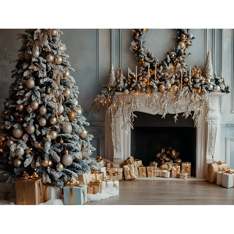 Cozy Camping Trailer Christmas Scene Photography Backdrop Props Winter ...