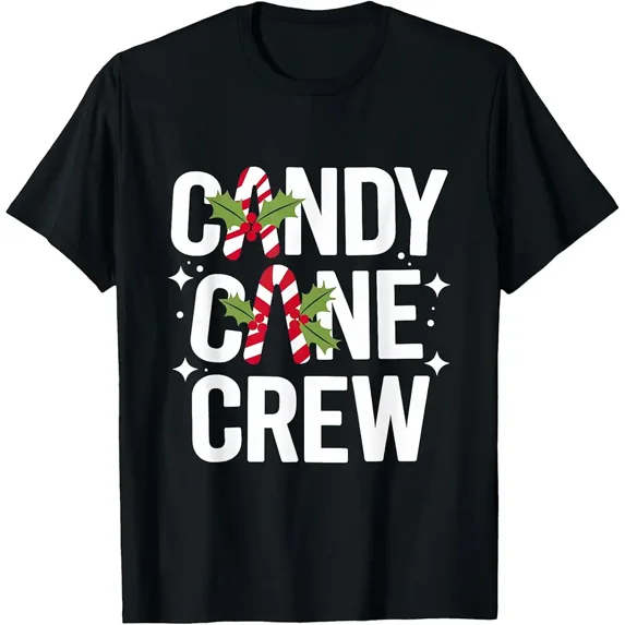 Cozy Candy Cane Crew Matching Pajama Christmas Family Group Style T ...