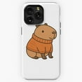 Cozy Capybara Club Cute Animal Art iPhone Case 17 through 11 Pro Max ...