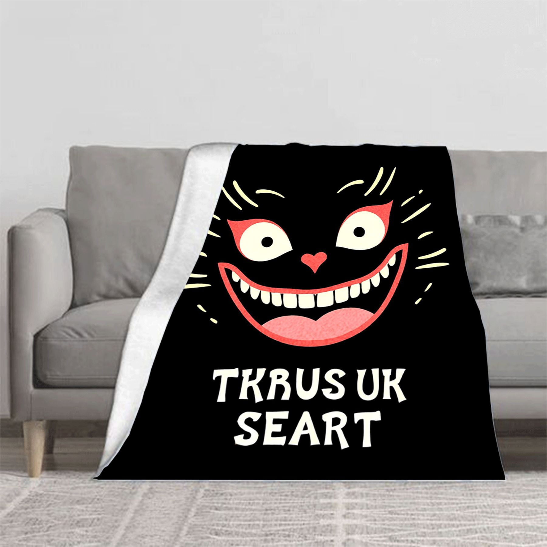 Cozy Cartoon Black Cat Flannel Blanket - Soft Warm Durable Throw for ...