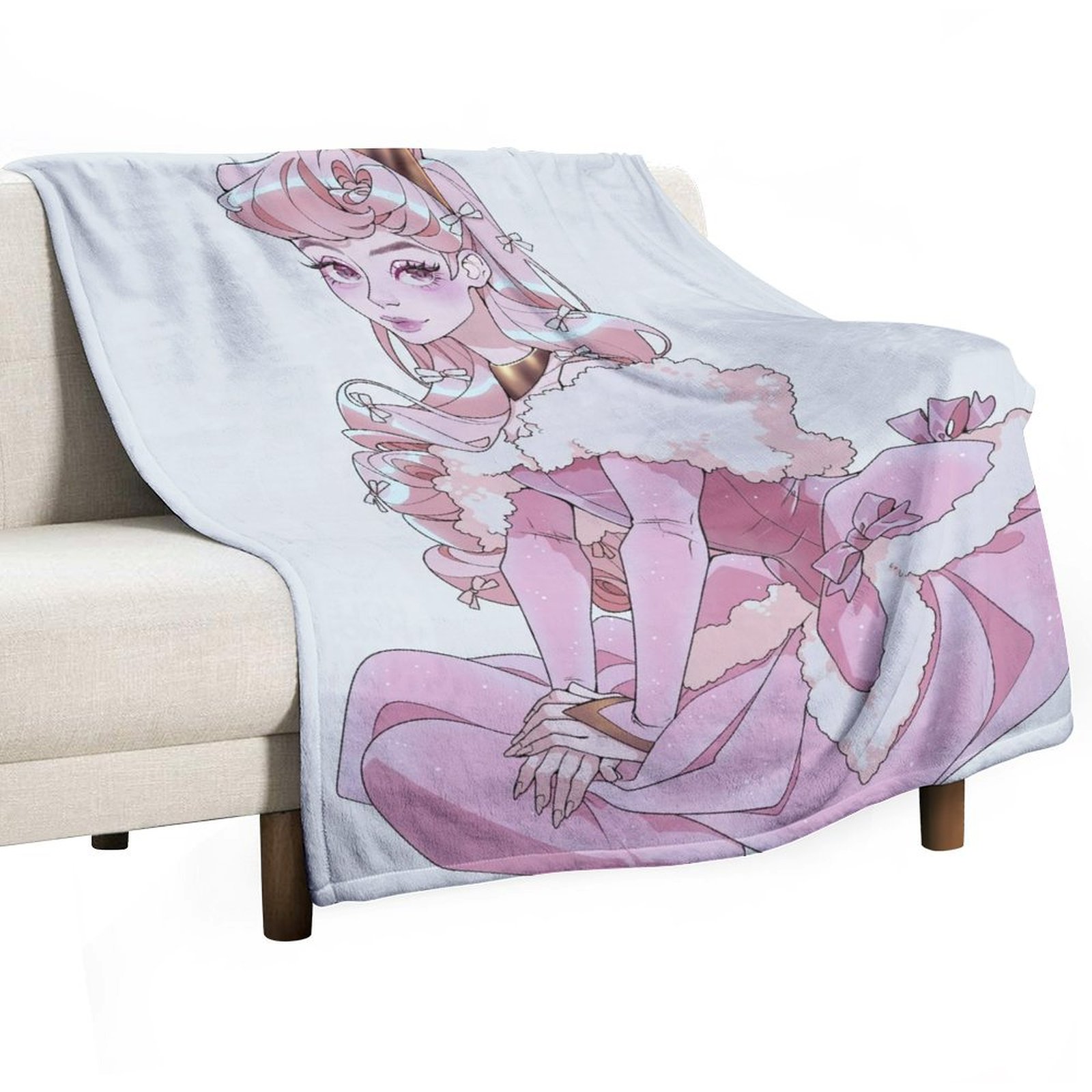Cozy Cartoon Princess Aurora Themed Blanket - Ultra-Soft Fleece Throw Warm & Plush Friendly ...