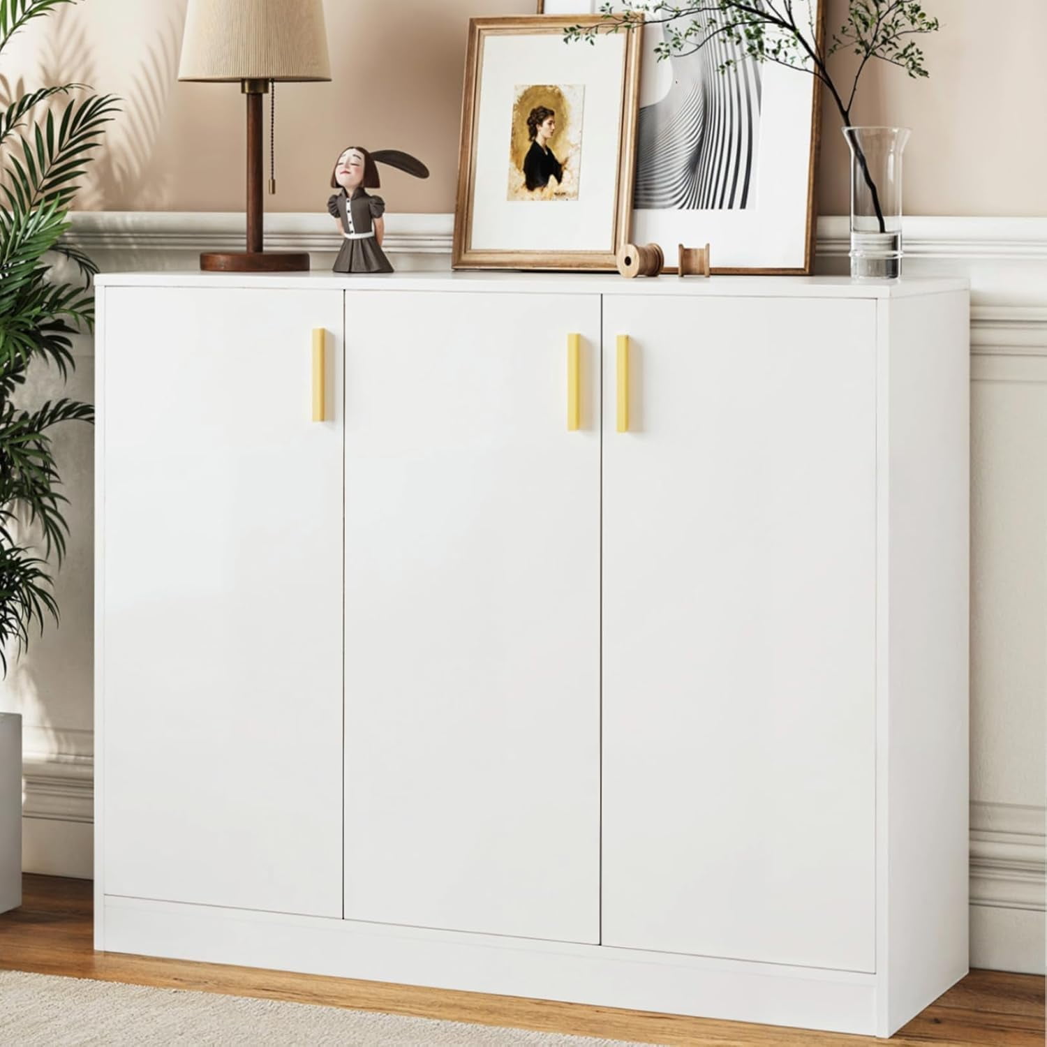 Cozy Castle Buffet Cabinet with Storage, Accent Storage Cabinet with ...