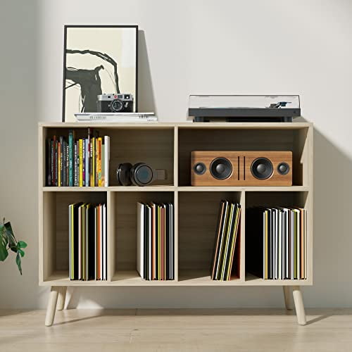Cozy Castle Record Player Stand, Turntables Stand with Charging Station ...