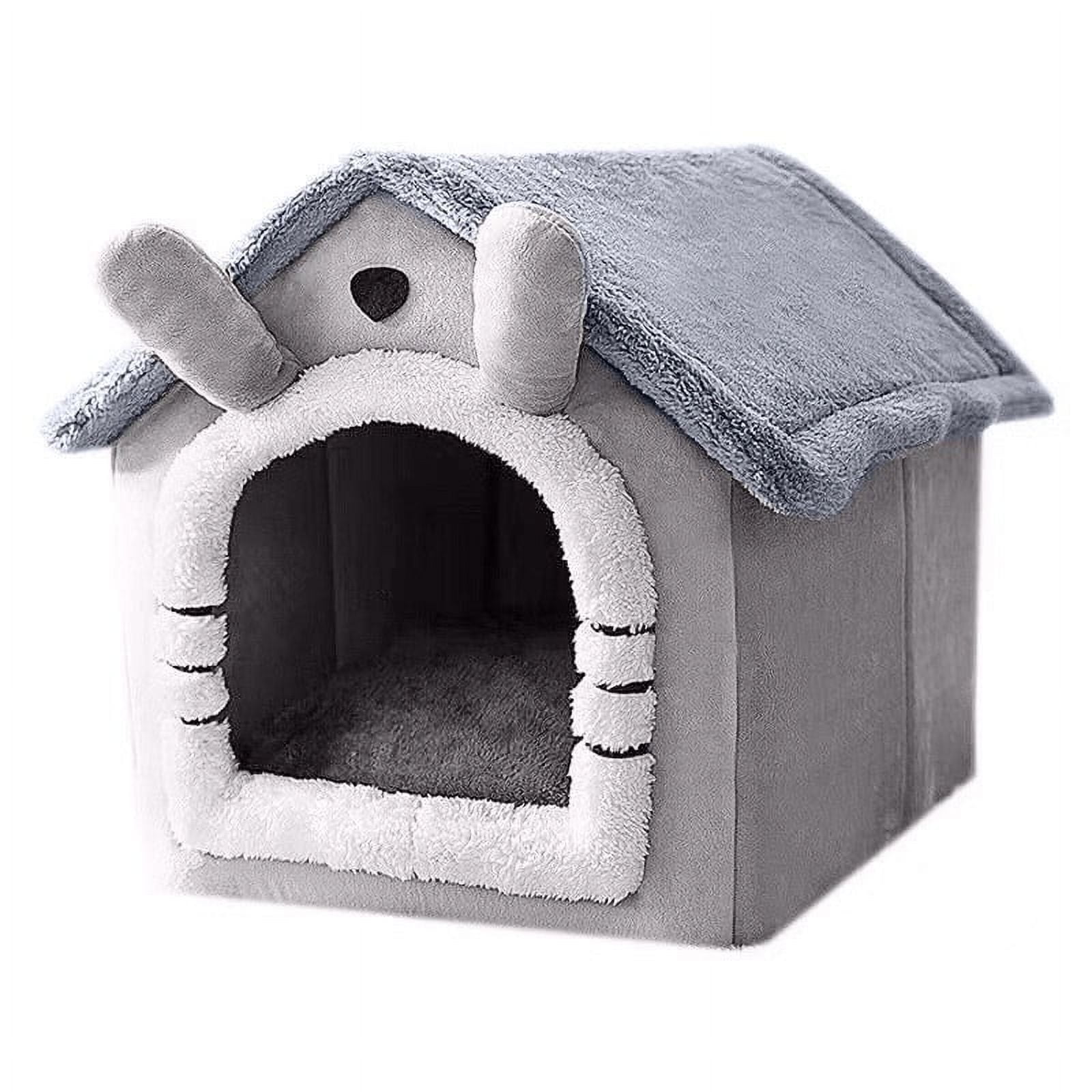 Cozy Cat Bed Kennel with Removable and Washable Mat, Warm Pet House for ...