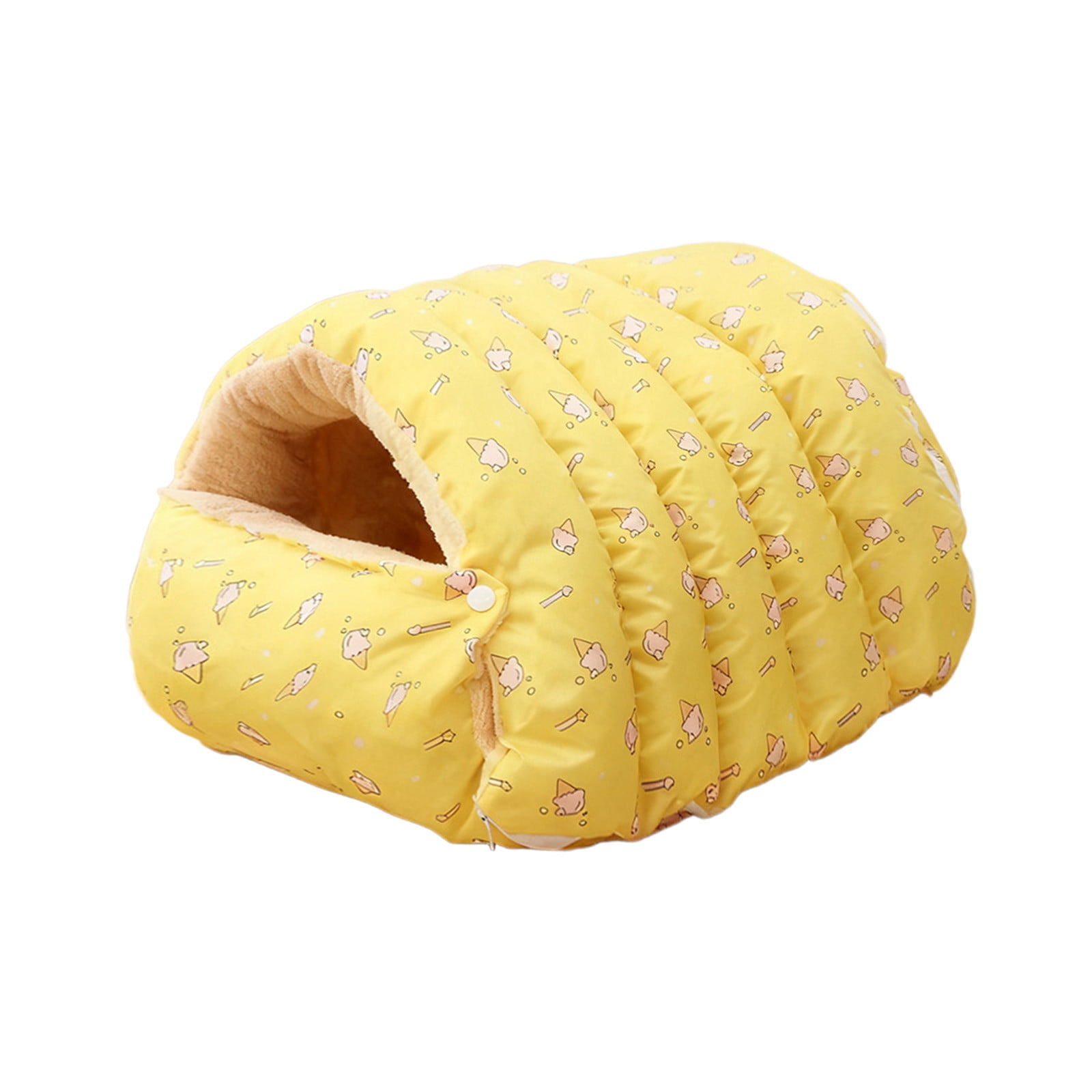 Cozy Cat Cave Bed, Enclosed Winter Cat House, Winter Closed-Off Cat Bed ...