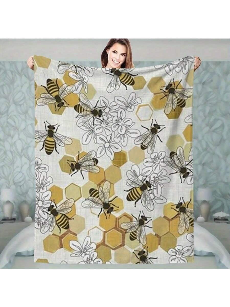 Cozy Cat Themed Flannel Blanket, Soft HD Digital Print of Adorable ...