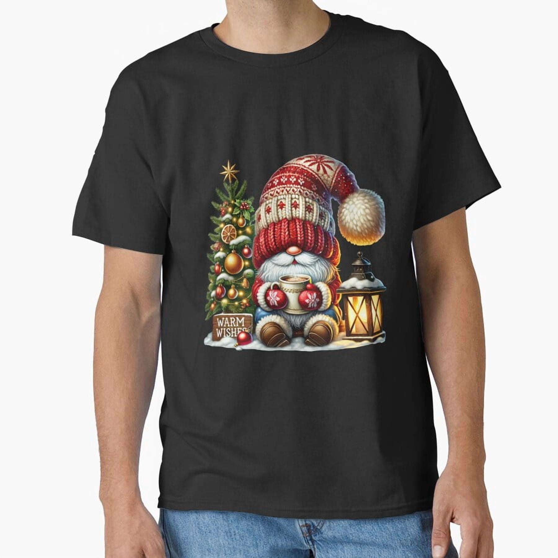 Cozy Christmas Gnome Scandinavian Tomte Nisse Holiday Folklore Unisex T ...