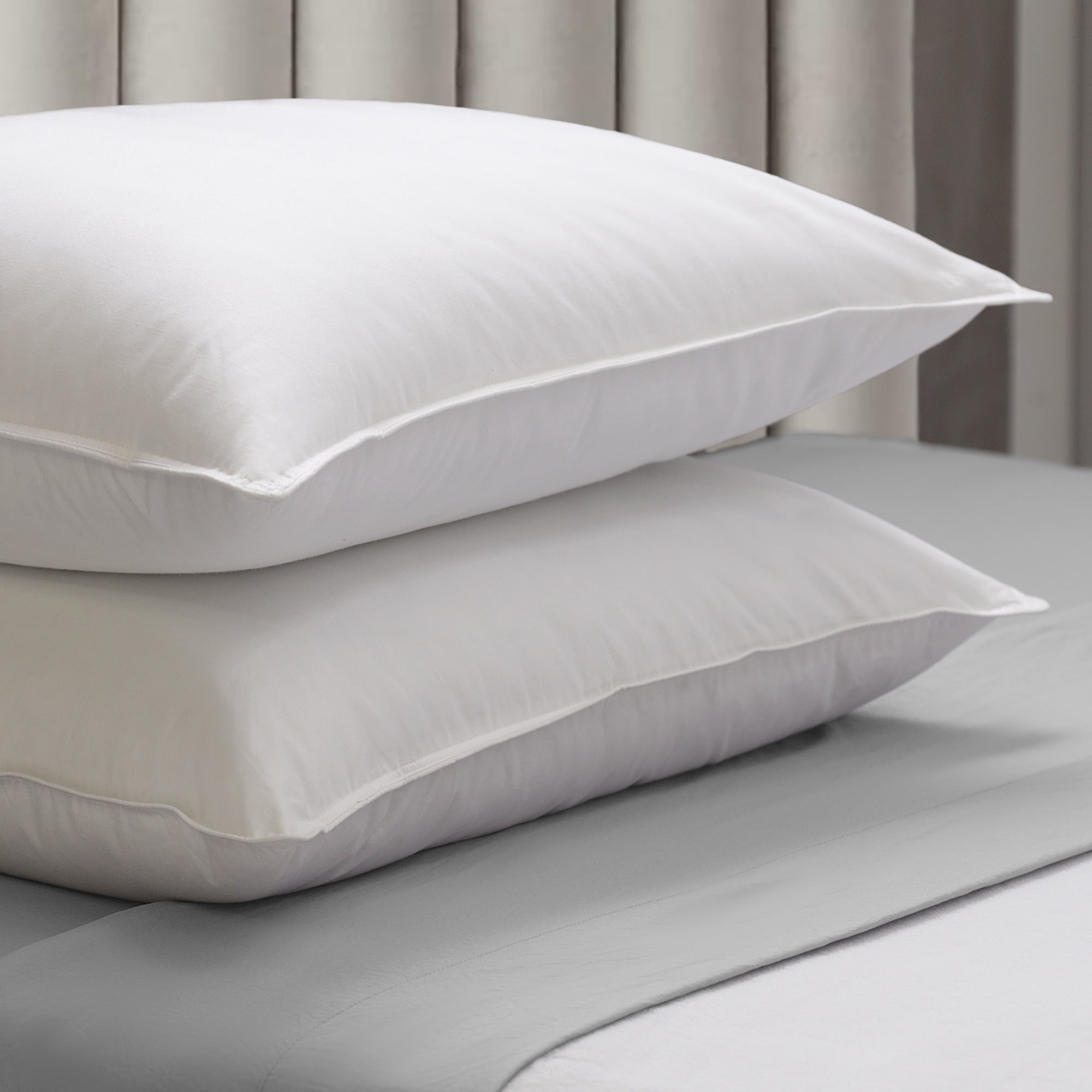 Cozy Classics White Goose Down Pillow 233 Thread Count by Standard ...