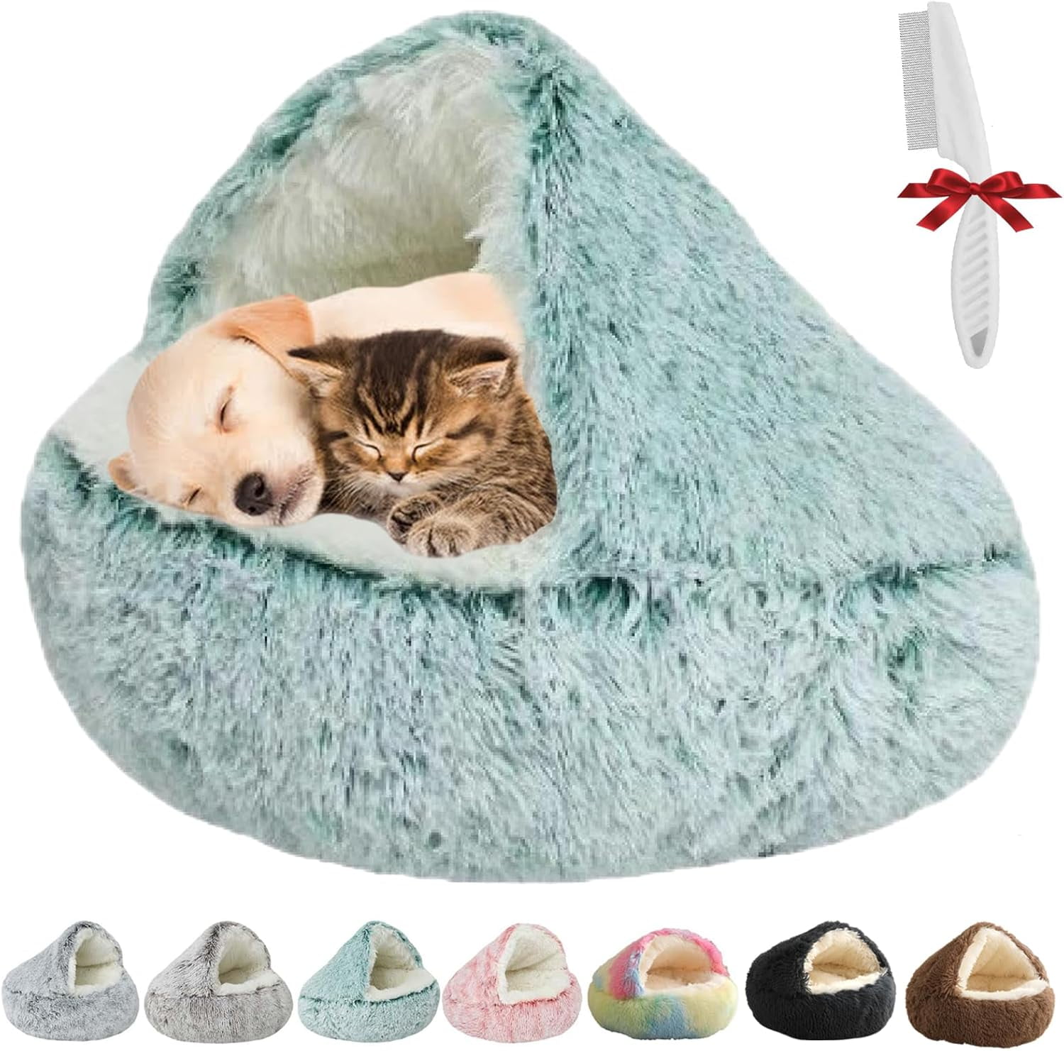 Cozy Cocoon Dog Bed, Comfy Cocoon Pet Bed for Dogs & Cats, Washable ...