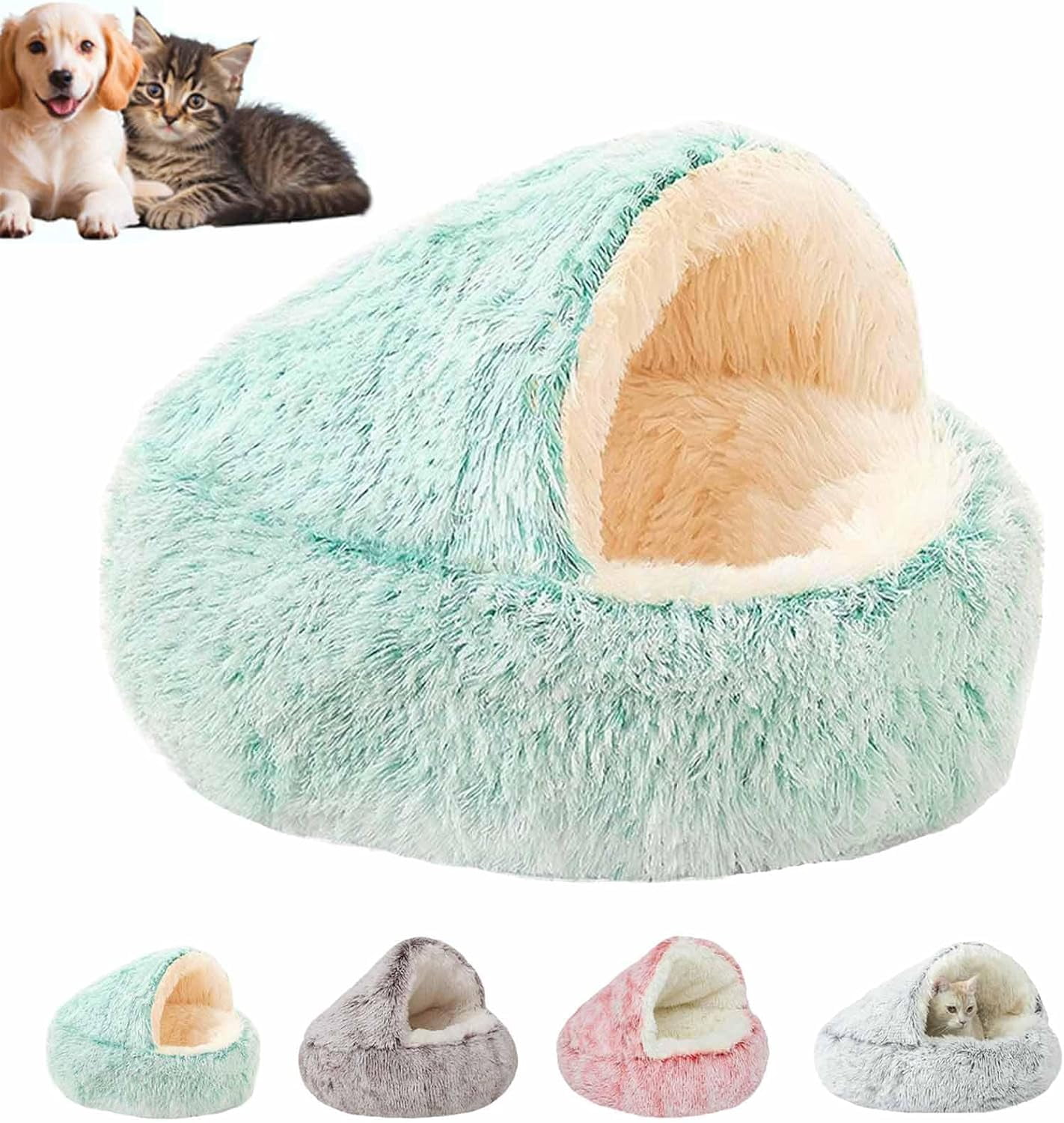 Cozy Cocoon Dog Bed,Cozy Cocoon Pet Bed for Dogs,Dog Bed with Hood ...