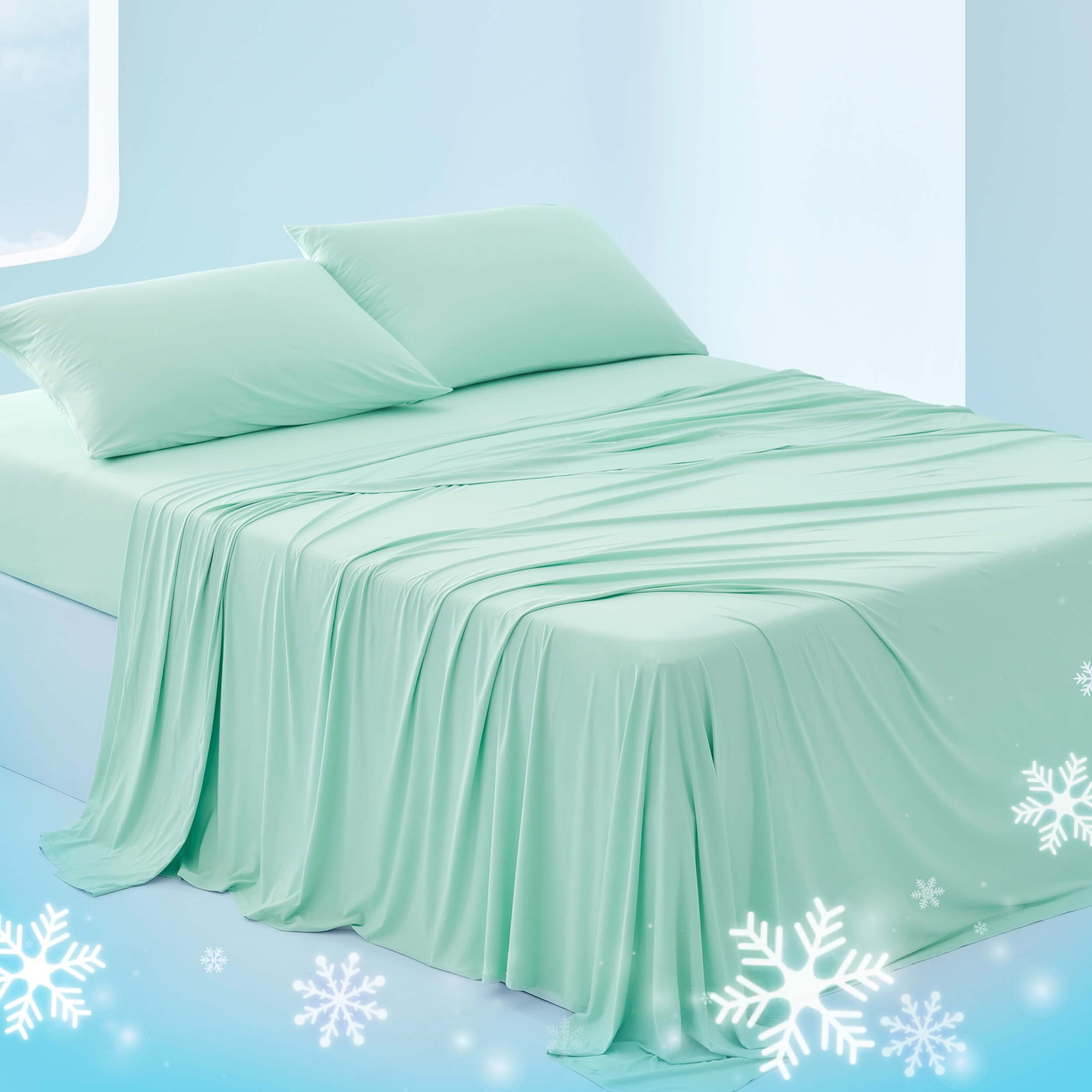 Cozy Comfort Cooling Sheets , Cooling Sheets for Hot Sleeper, Deep ...
