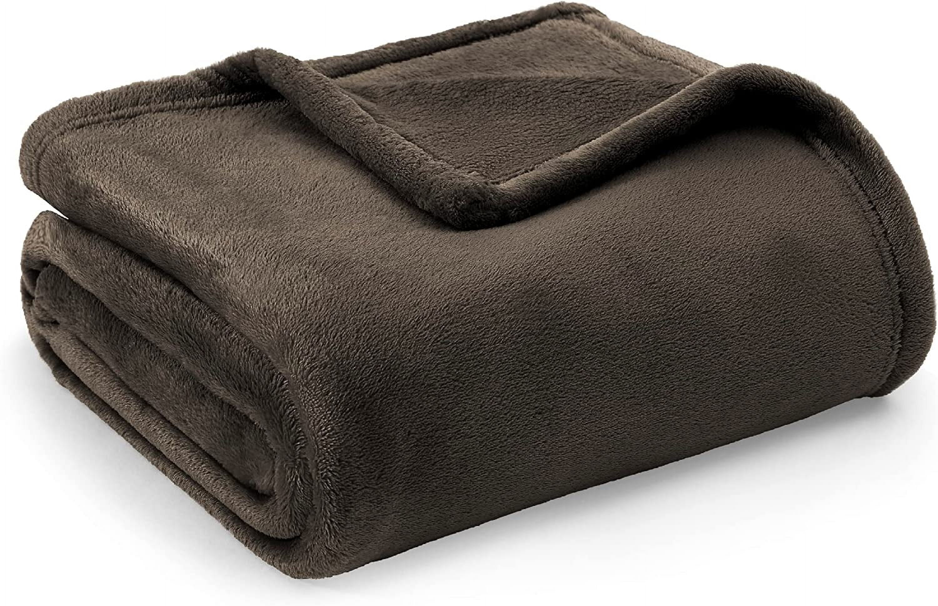 Cozy Comfort Brown Fleece Blanket Throw Blanket - 300Gsm Soft Cozy ...