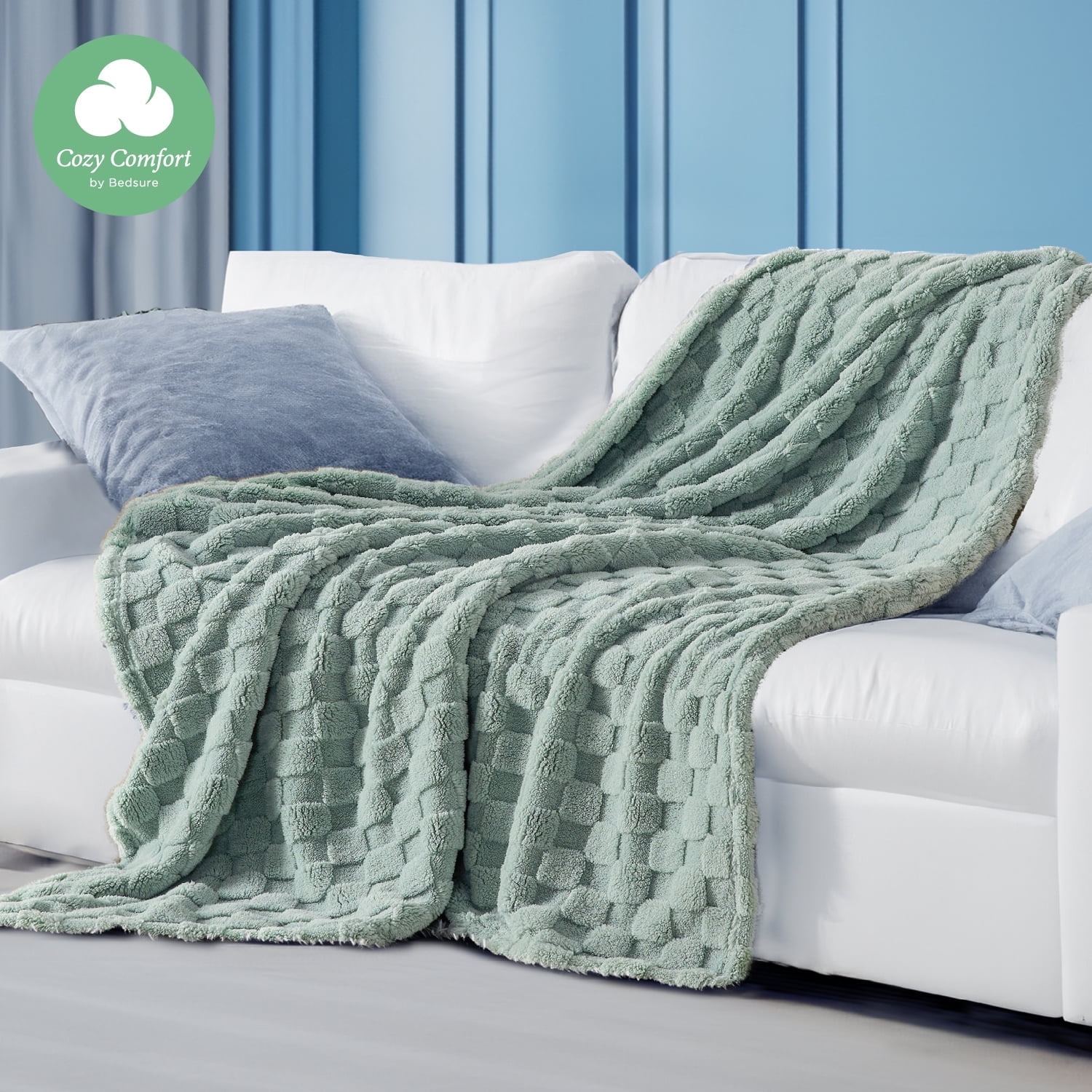Cozy Comfort Fleece Queen Blanket for Couch - Super Soft Cozy Blankets ...