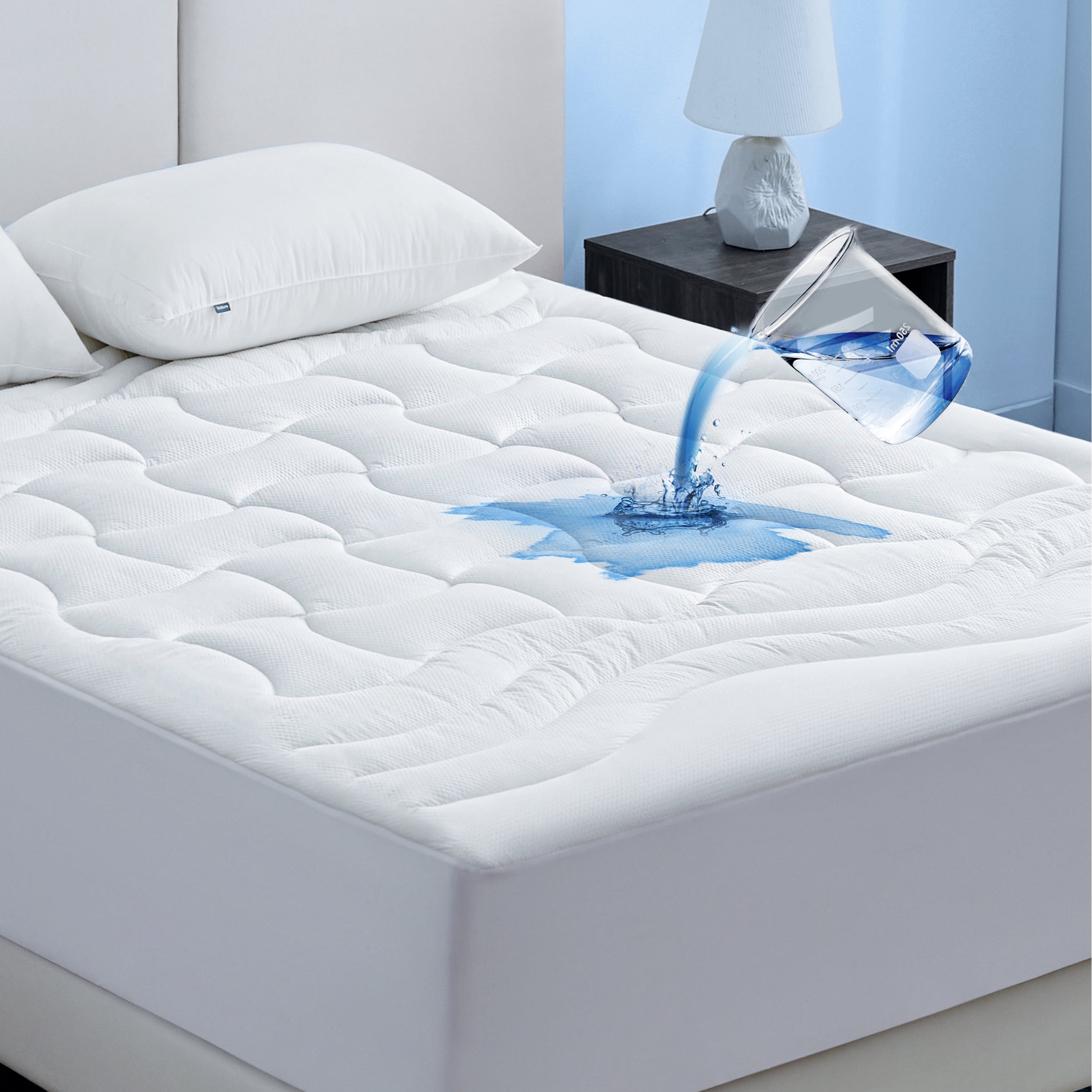"Bedsure Waterproof Full Mattress Pad, Soft and Breathable with 8-21 ...
