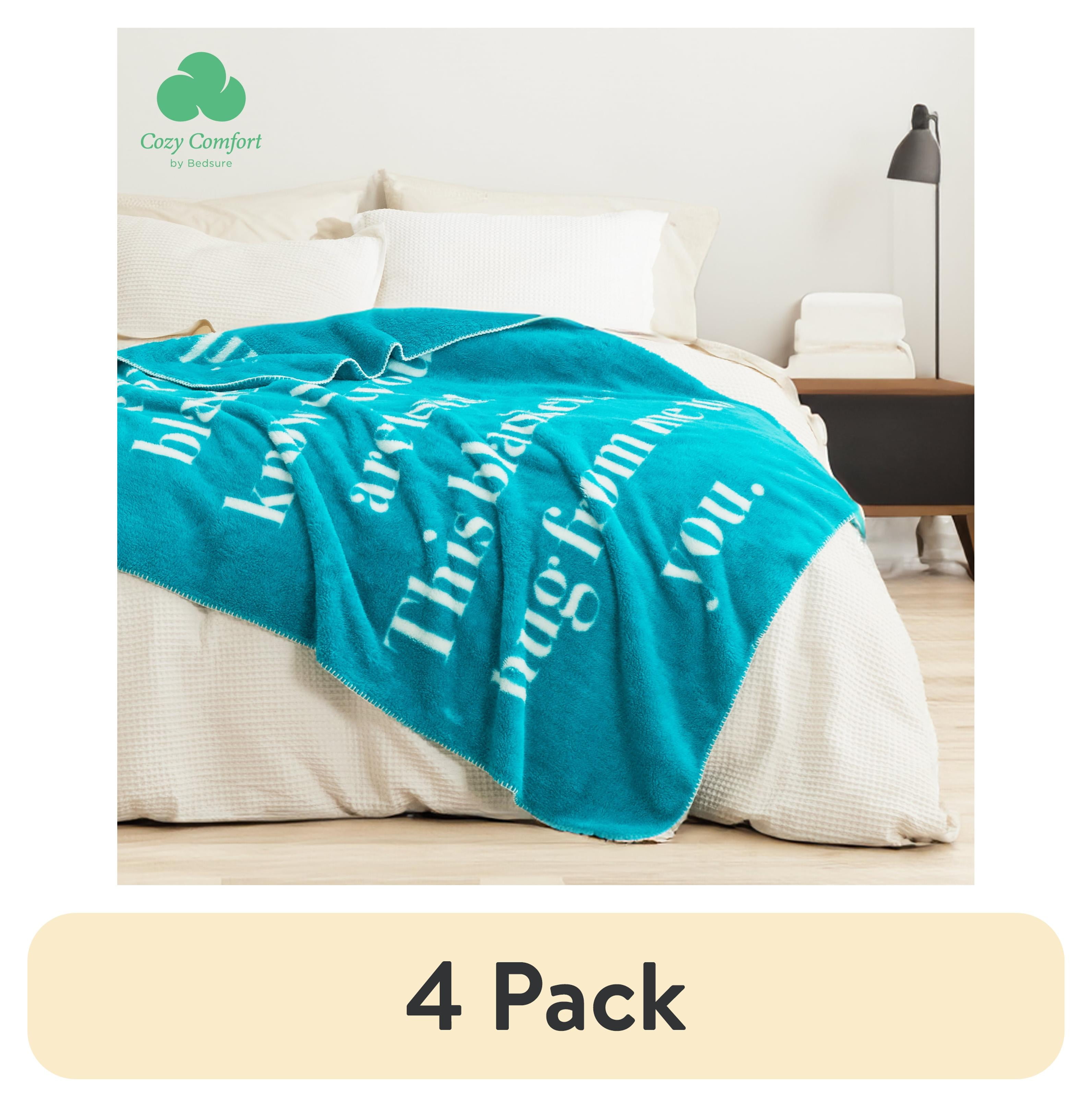 (4 pack) Cozy Comfort Throw Blanket, Get Well Gifts for Women, After ...