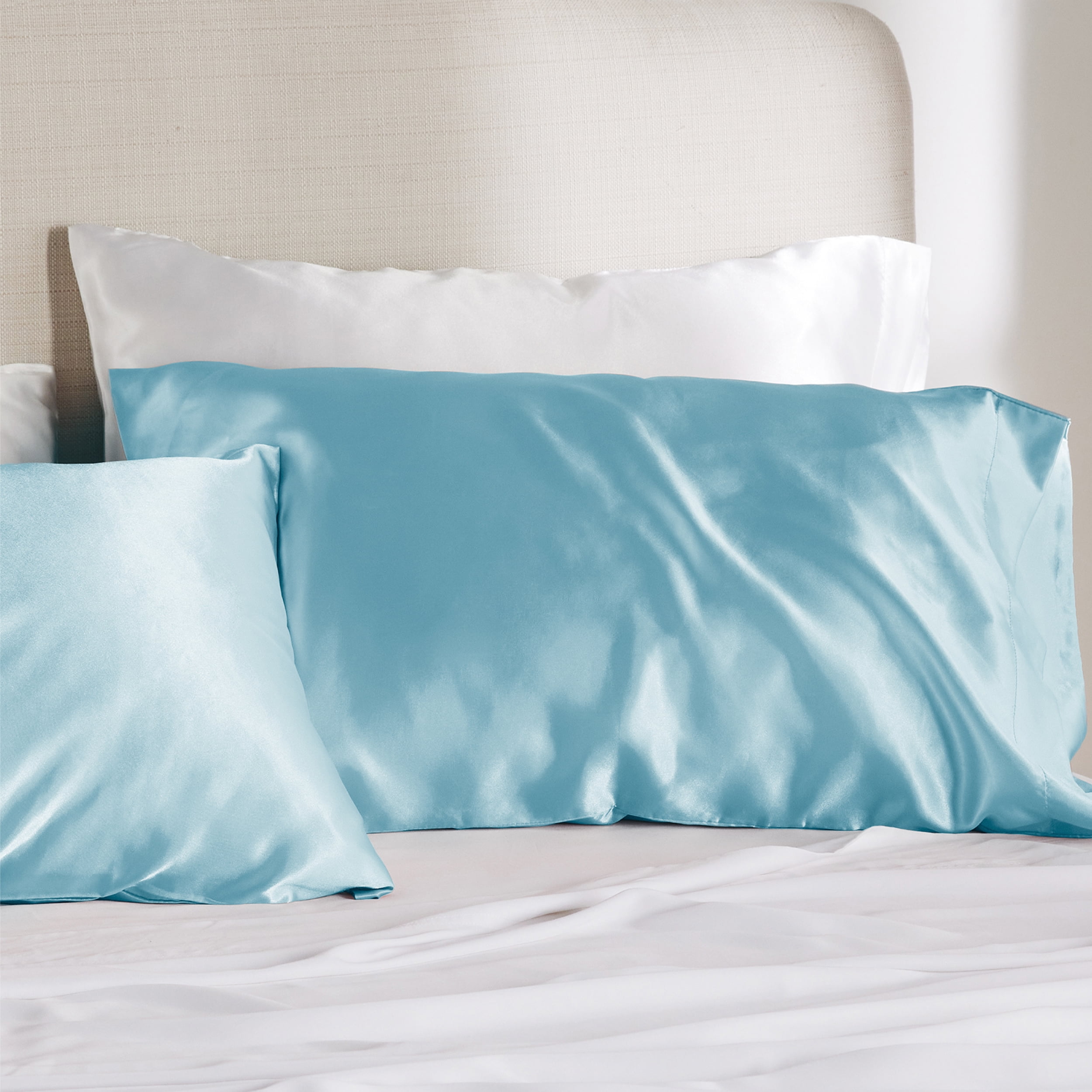 Cozy Comfort Satin Pillowcase 2 Pack King 20x36 with Envelope Closure ...