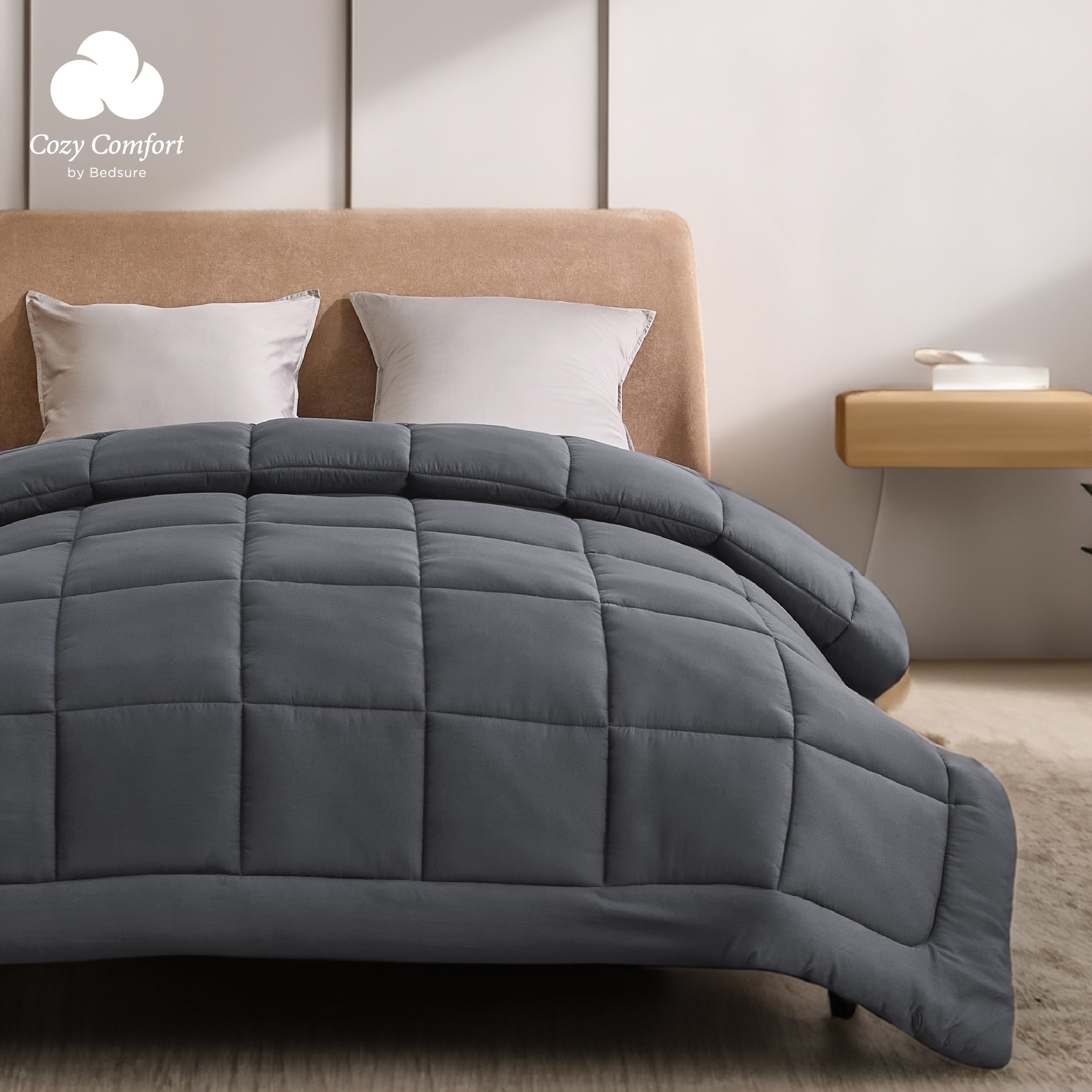 All Season Down Alternative Comforter Duvet Insert, Queen Reversible ...
