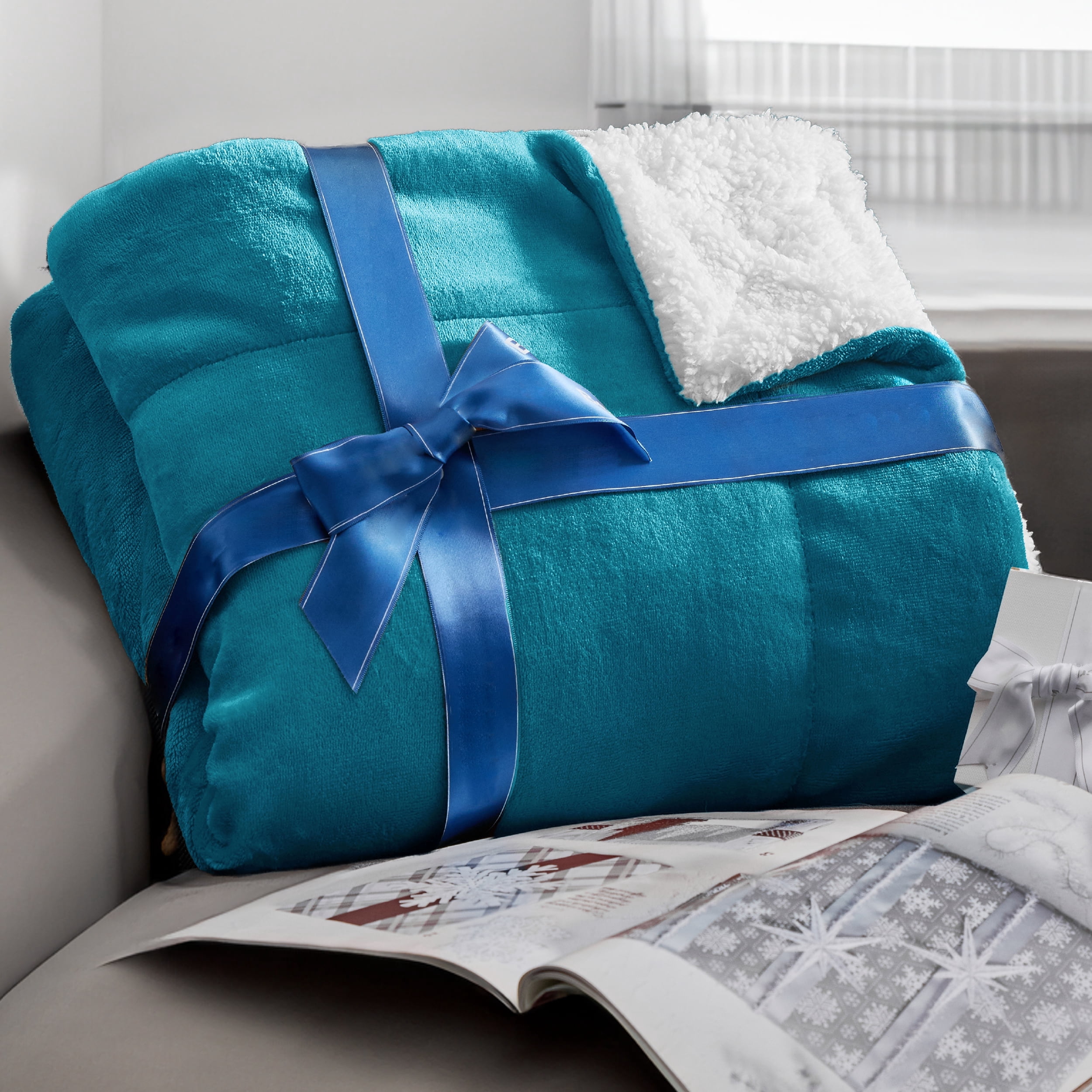 Bedsure Winter Fluffy Plush Sherpa Fleece King Size Blanket - Thick ...