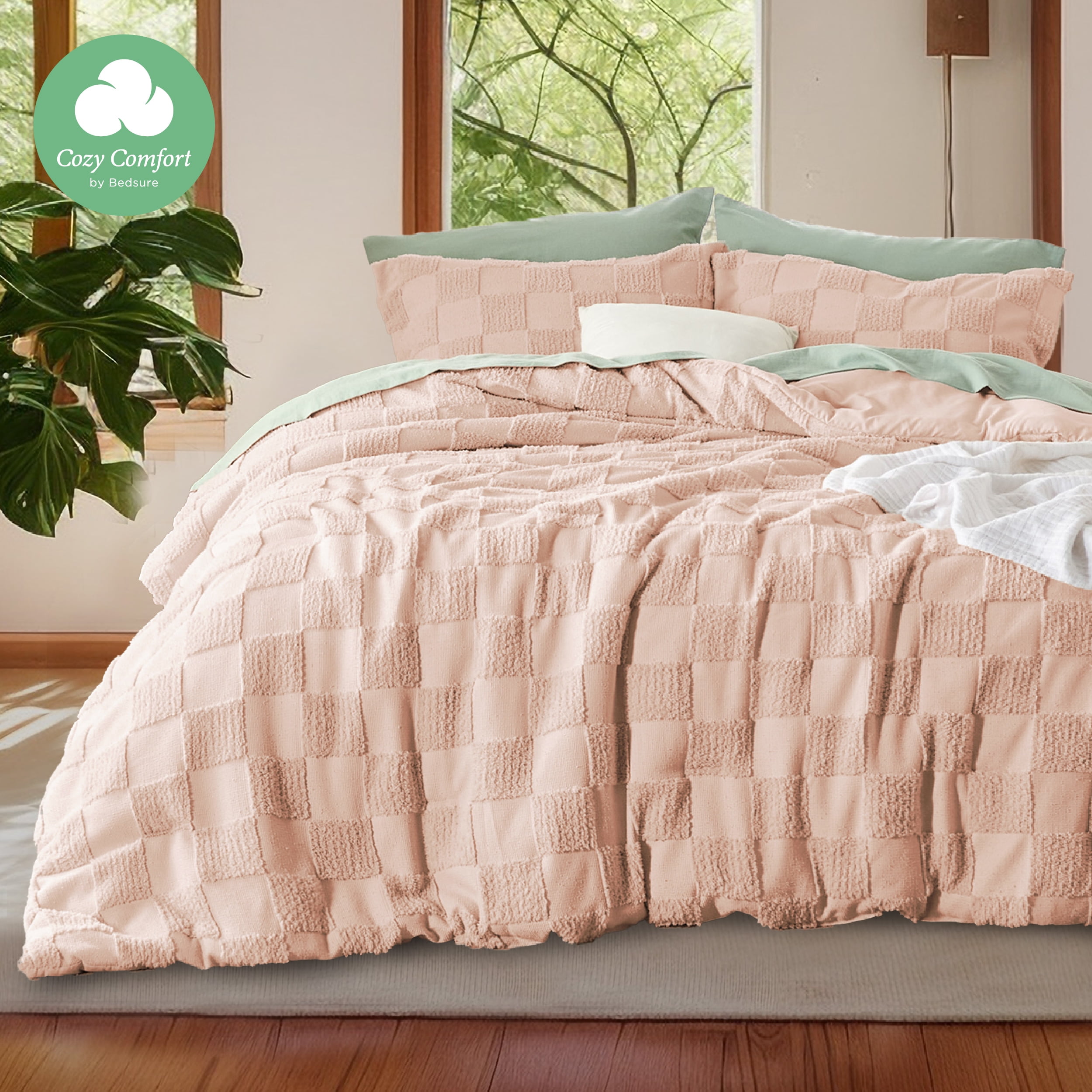 Cozy Comfort Twin Comforter Set, Boho Tufted Bedding Comforter Set ...