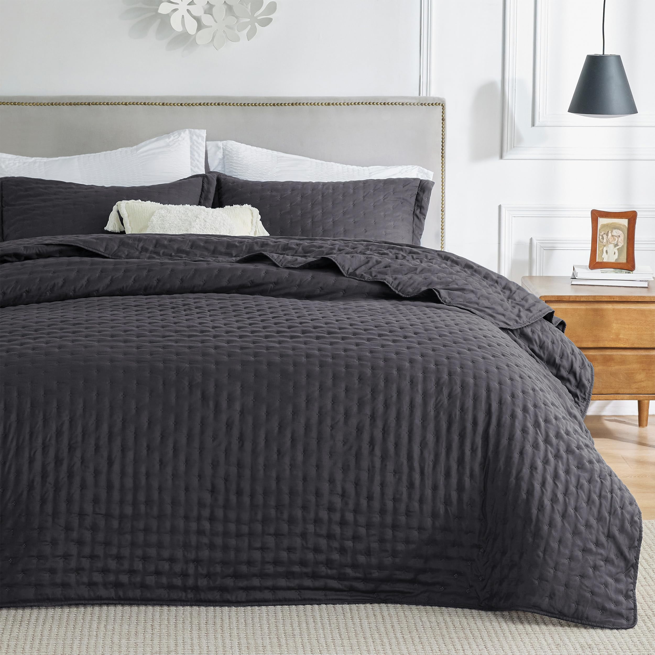 Cozy Comfort Twin Extra Long Quilt Set - Soft Ultrasonic Twin Quilt Set ...