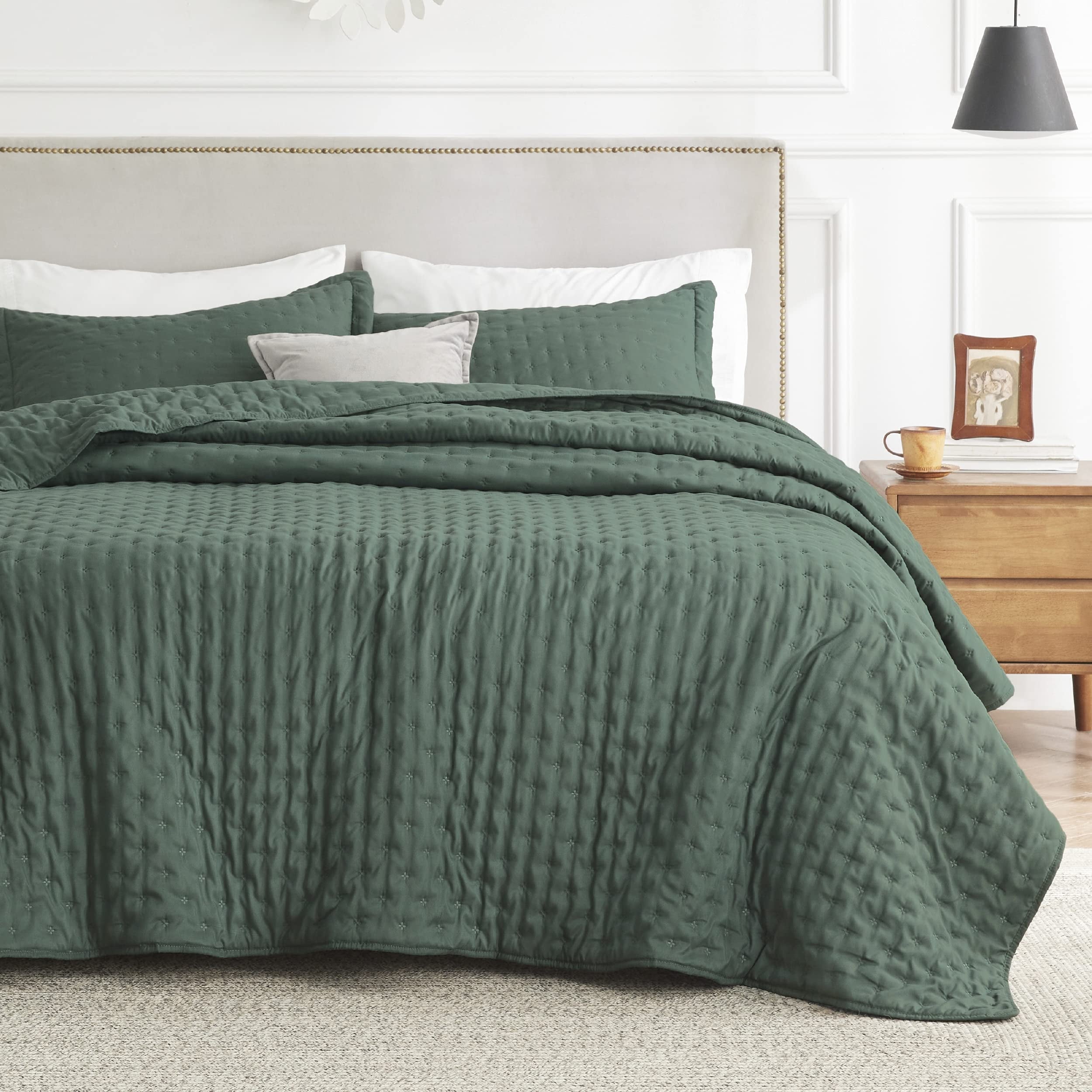 Cozy Comfort Twin Extra Long Quilt Set - Soft Ultrasonic Twin Quilt Set ...