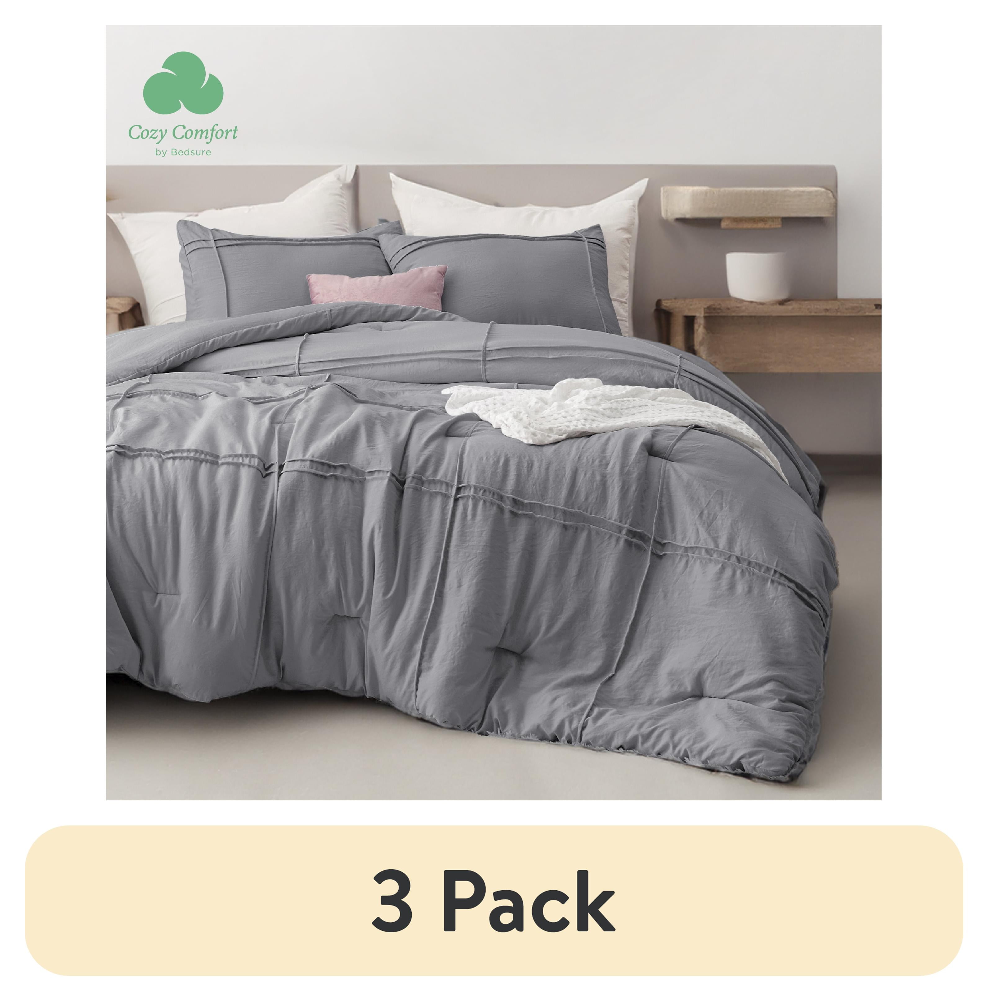 (3 pack) Cozy Comfort Twin XL Comforter Set with Sheet - 3 Pieces Soft ...