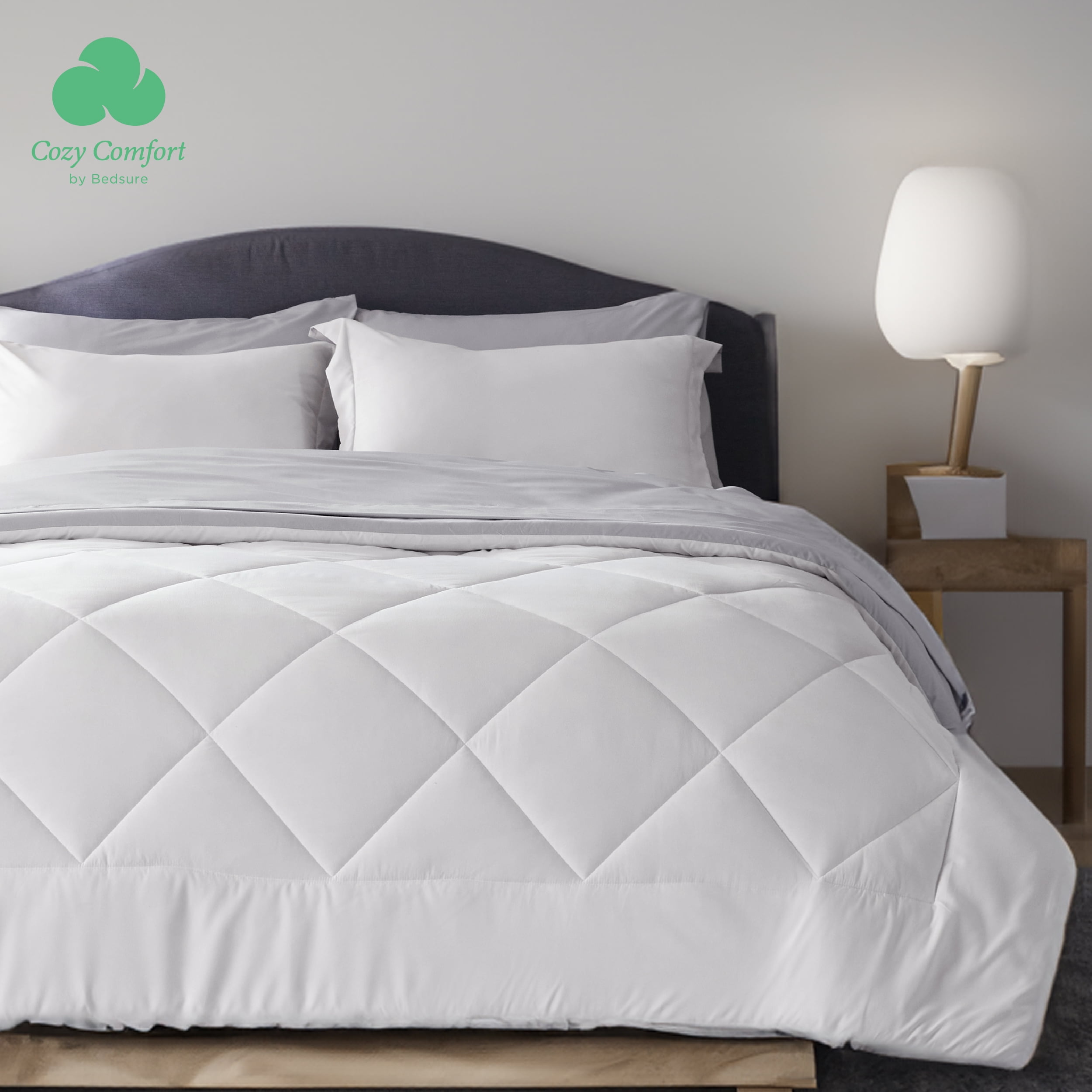 Cozy Comfort White King Size Comforter Set - 7 Pieces Reversible King ...
