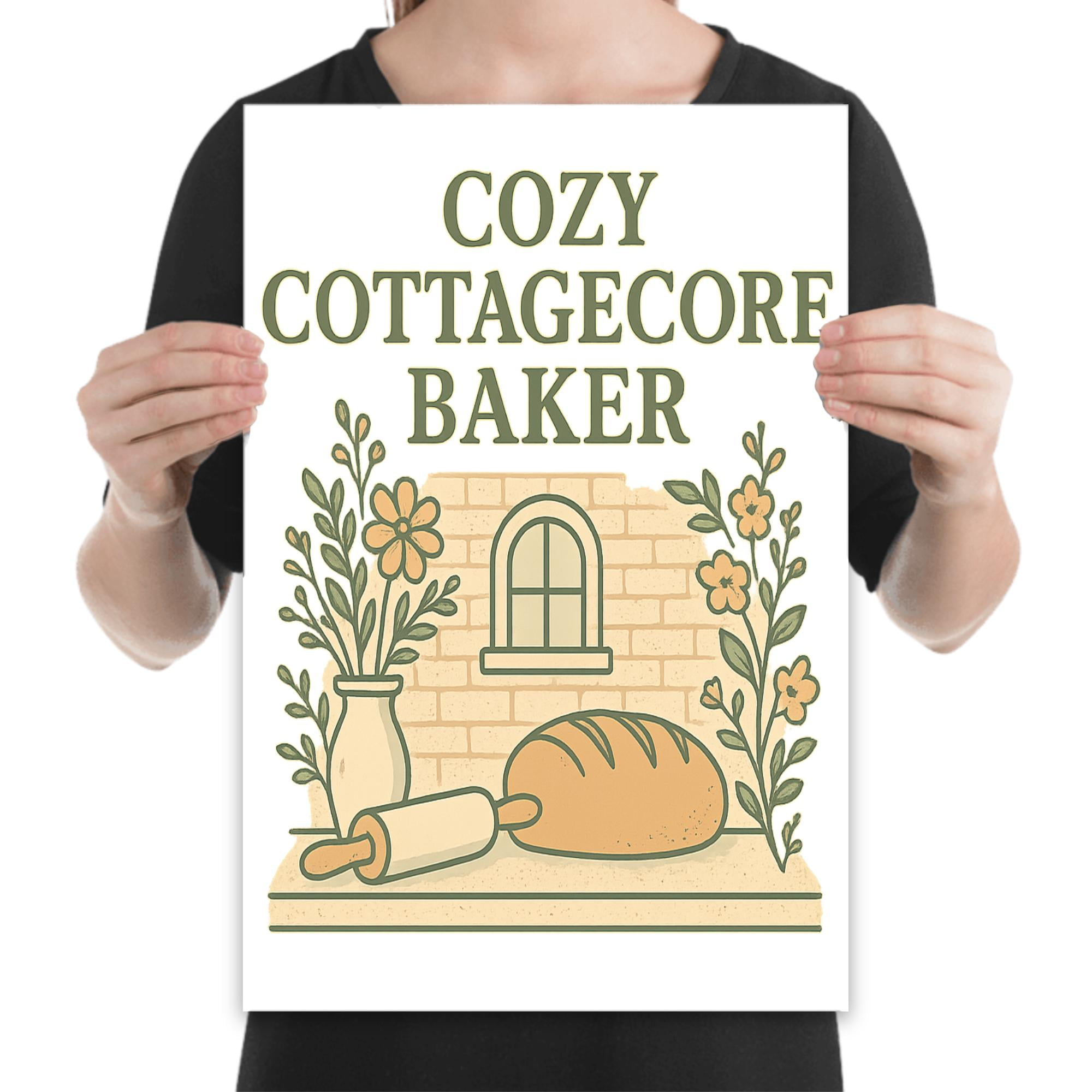 Cozy Cottagecore, 13x19 art print for farmhouse kitchens and bakery ...