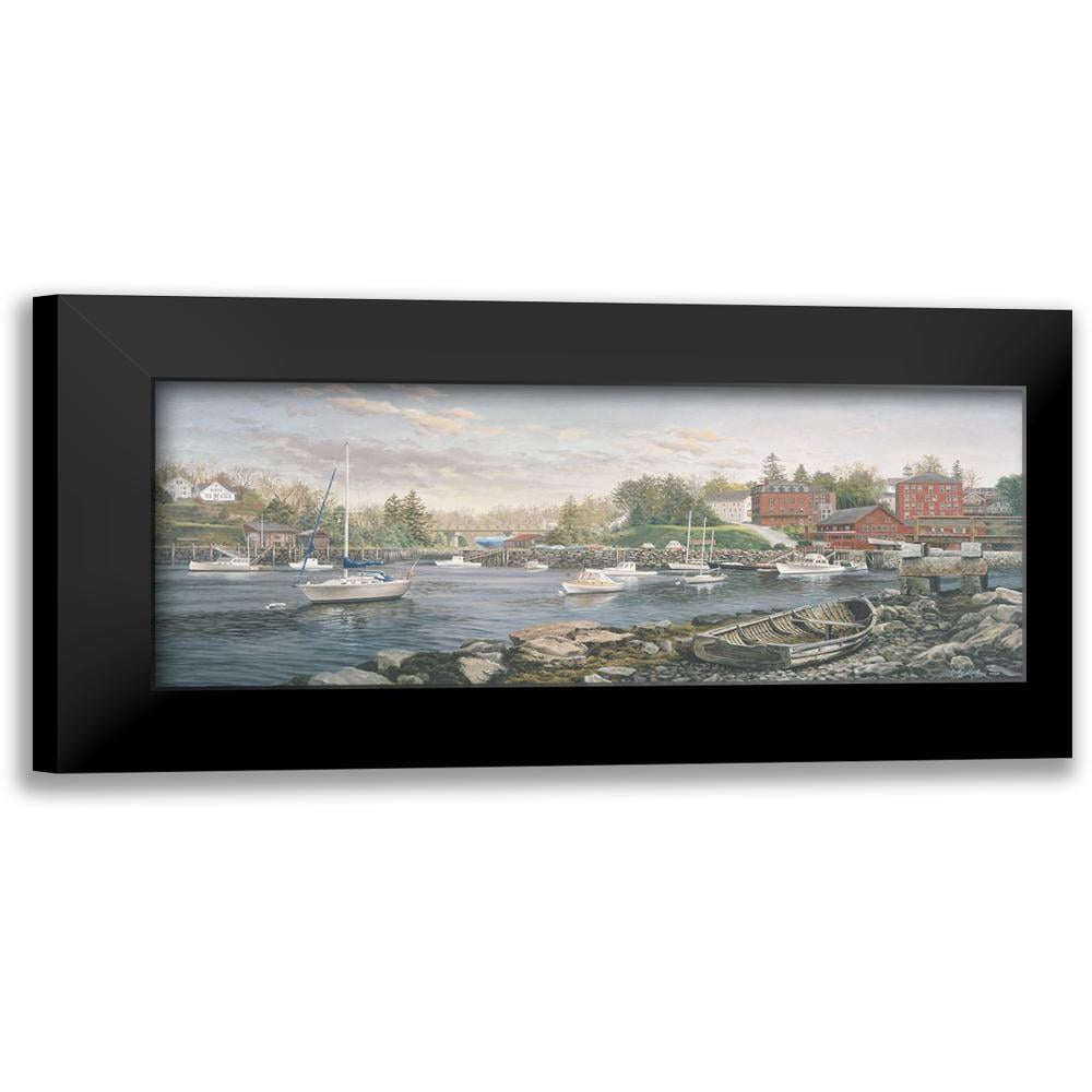 Cozy Cove 14x8 Black Modern Framed Museum Art Print Titled - Boehme ...