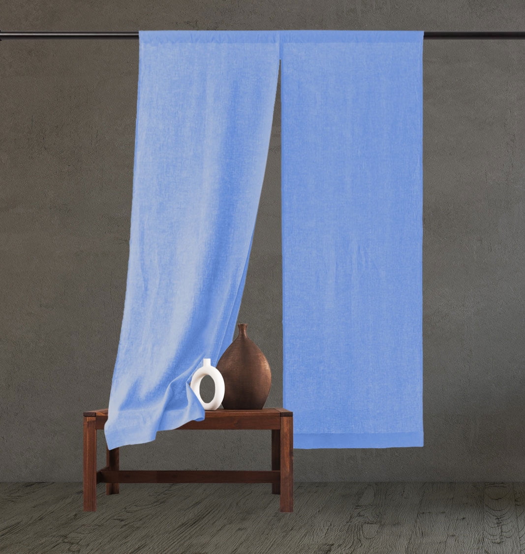 The Cozy Creations Set of 2 Rod Pocket Window Panels, 100% Cotton ...