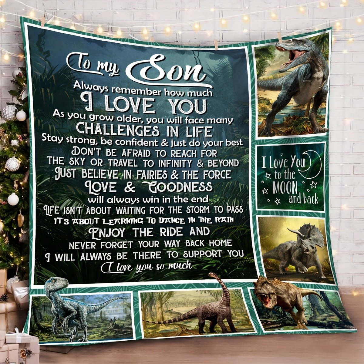 [Cozy Dinosaur Flannel Blanket] Soft Dinosaur-Themed Flannel Throw ...