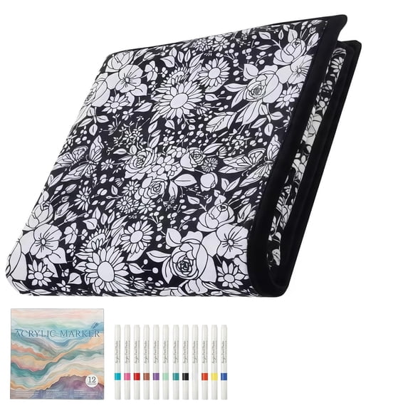 Cozy Doodle Blanket, Creative Coloring Blanket with 24 Markers ...