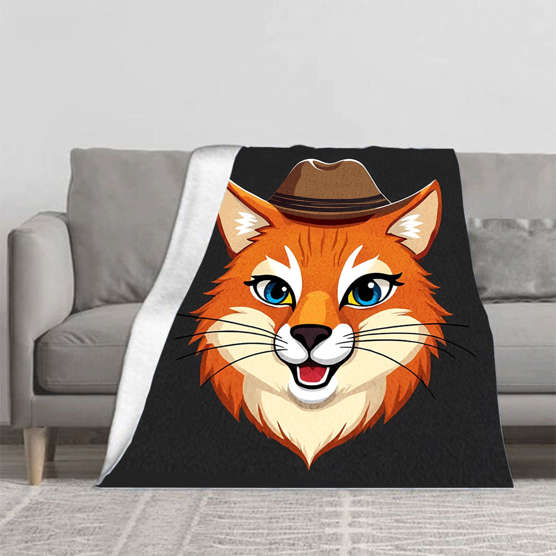 Cozy Durable Flannel Blanket - Soft Warm Throw for Sofa Travel & Bed ...