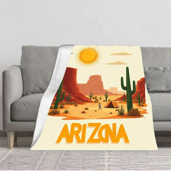 Cozy Durable Flannel Blanket - Soft Warm Throw for Sofa Travel & Bed ...