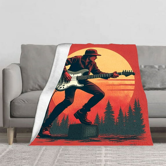 Cozy Durable Flannel Blanket - Soft Warm Throw for Sofa Travel & Bed ...