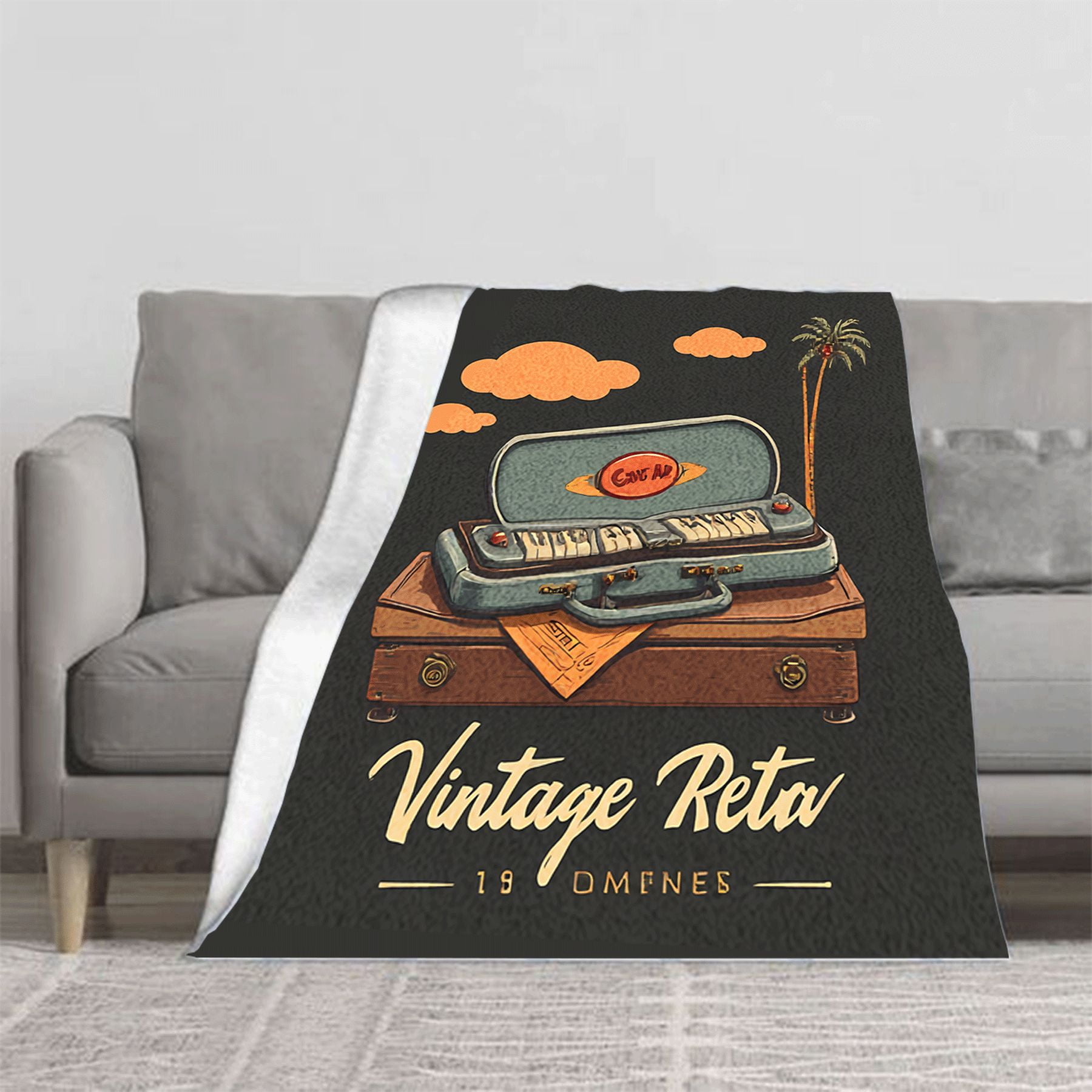 Cozy Durable Flannel Blanket - Soft Warm Throw for Sofa Travel & Bed ...