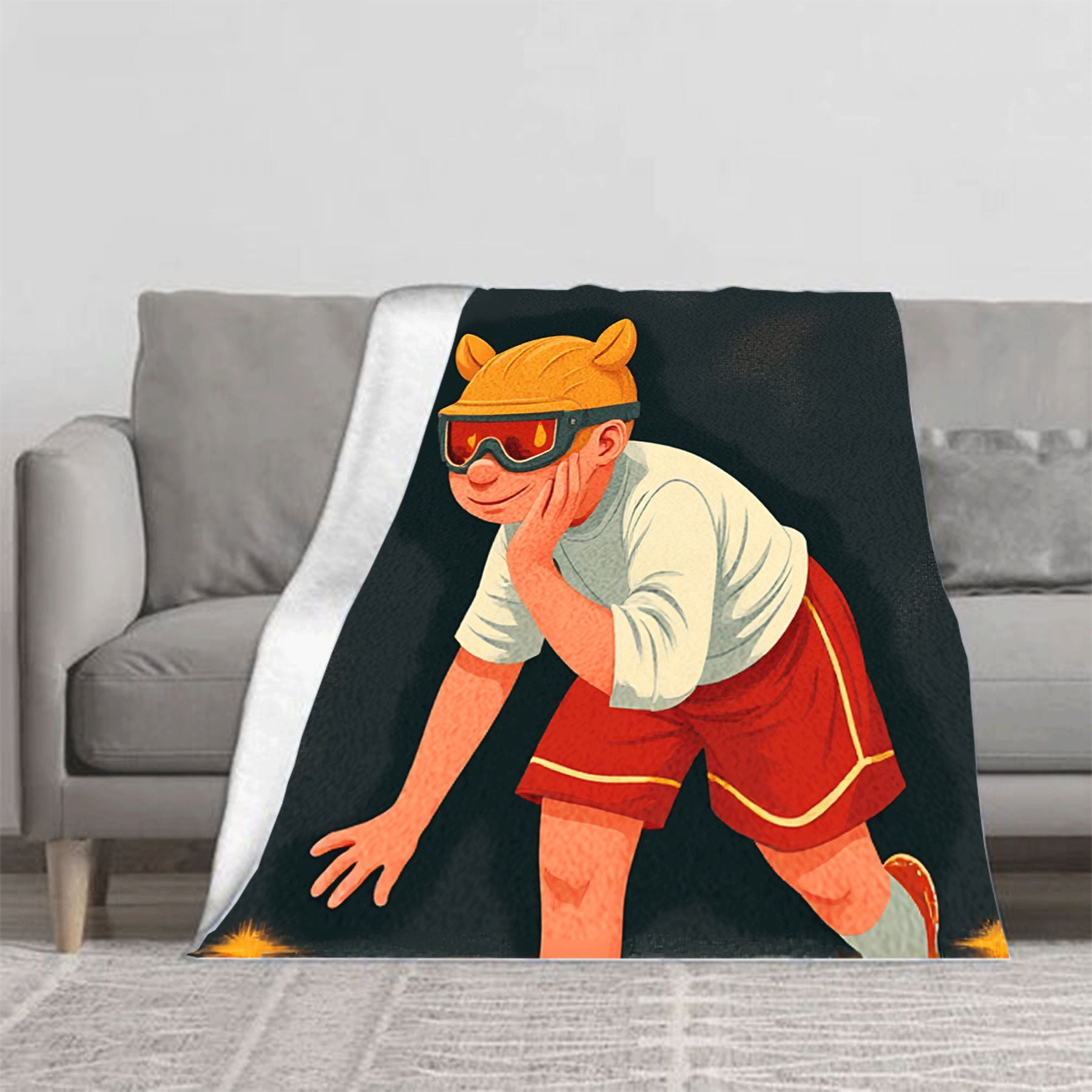 Cozy Durable Flannel Blanket - Soft Warm Throw for Sofa Travel & Bed ...