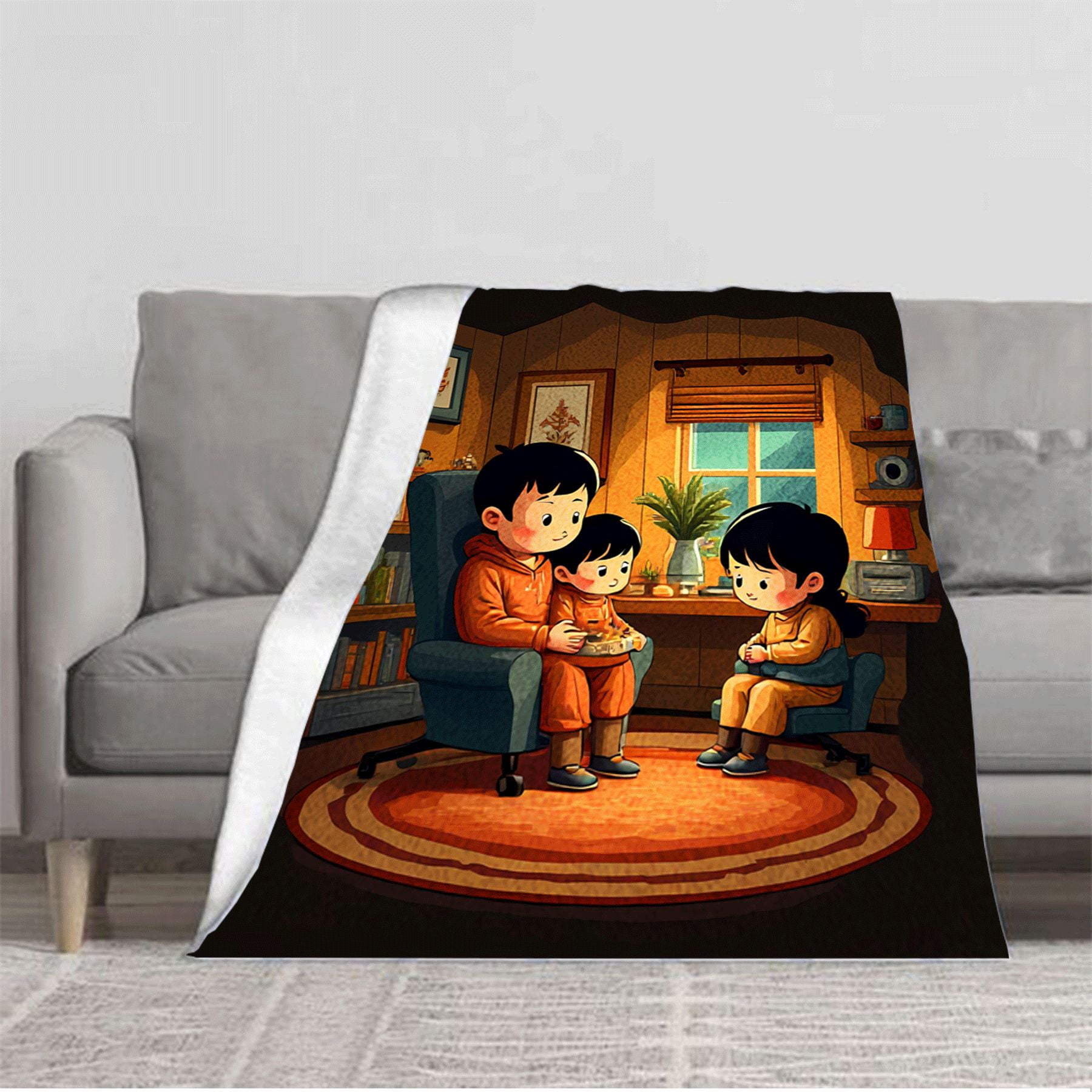 Cozy Durable Soft Flannel Blanket - Perfect for Sofa Travel & Bed ...
