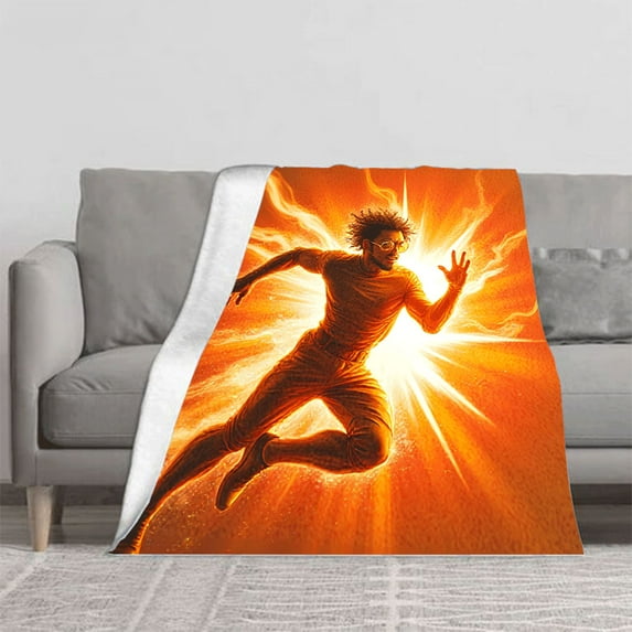 Cozy Durable Soft Flannel Blanket - Vibrant Flame Pattern Design for ...