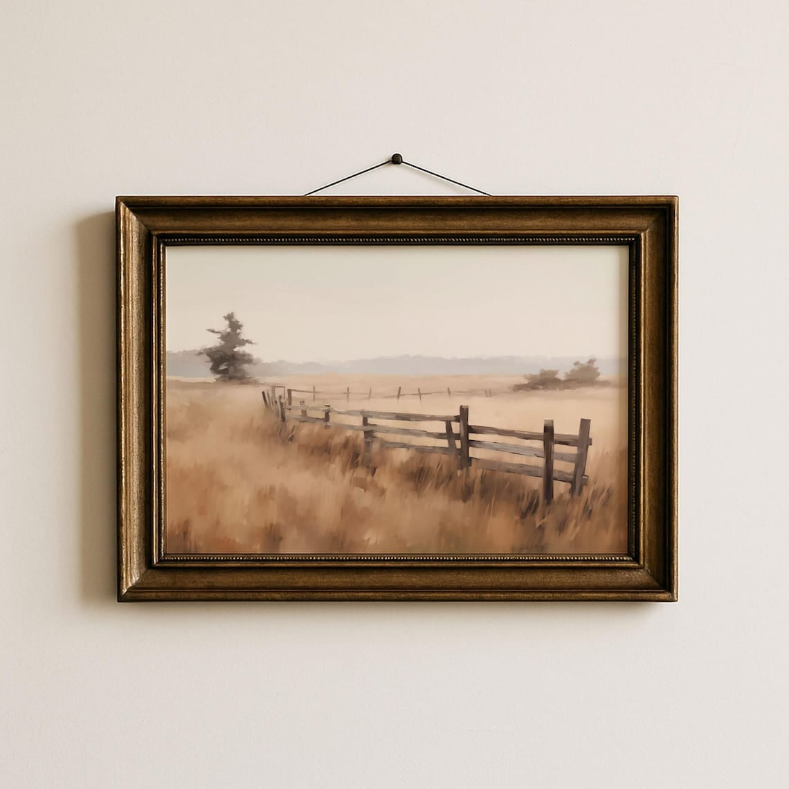 Cozy Fall Country Landscape Decor Fall Neutral Wall Decor Neutral Fall ...