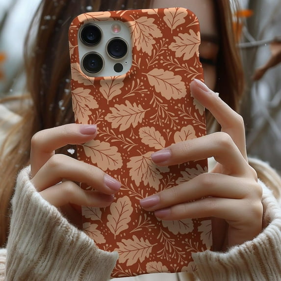 Cozy Fall Leaves Autumn Collage Phone Case 17 16 15 14 13 12 11 Pro Max ...
