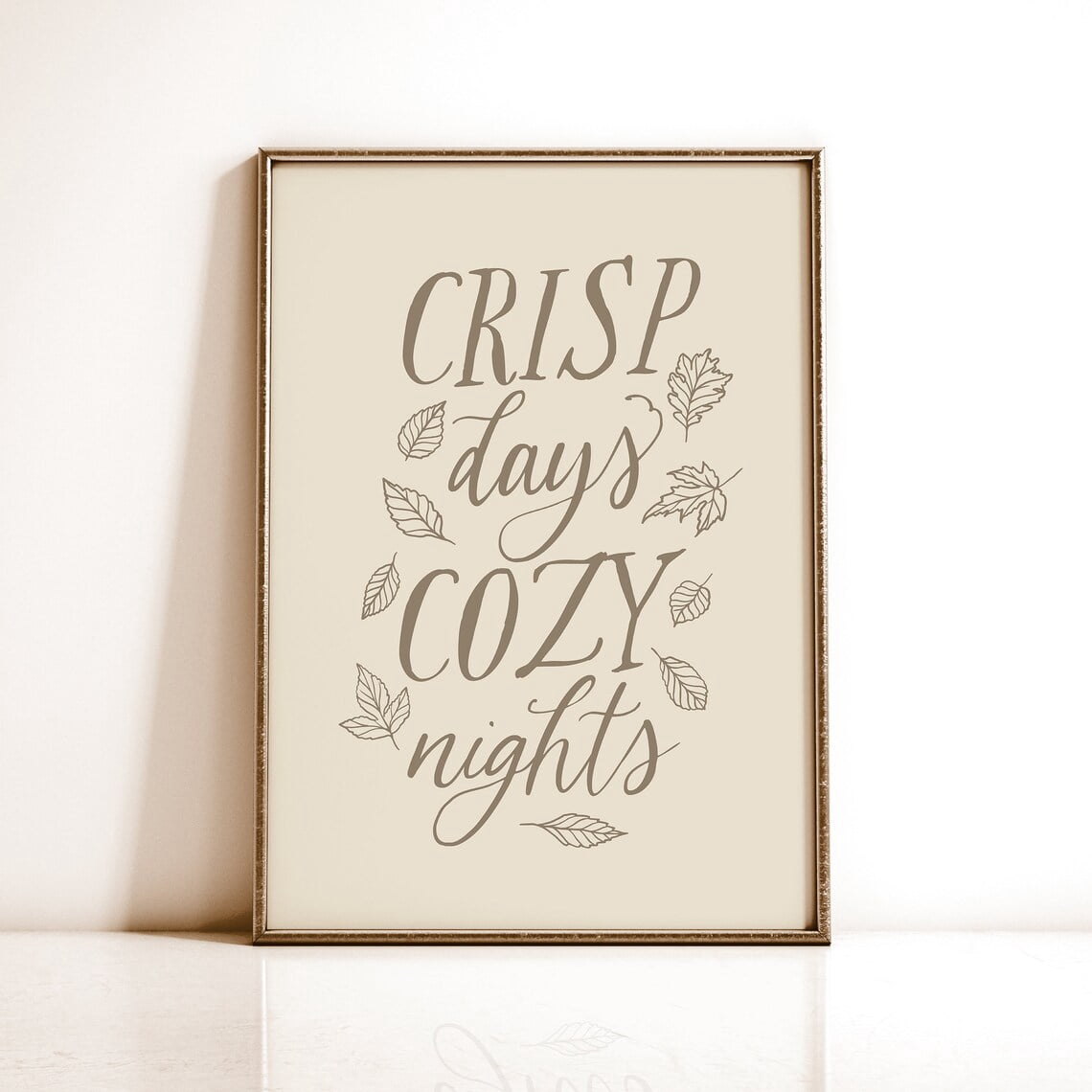 Cozy Fall Print Wall Art Neutral Fall Decor Print Modern Autumn Decor ...