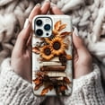 Cozy Fall Sunflower and Books Phone Case for Book Lovers with iPhone 11 ...