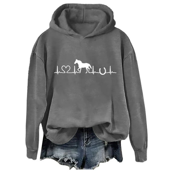 Cozy Fall Valentine's Day Hooded Sweatshirt Women Winter Valentine's ...