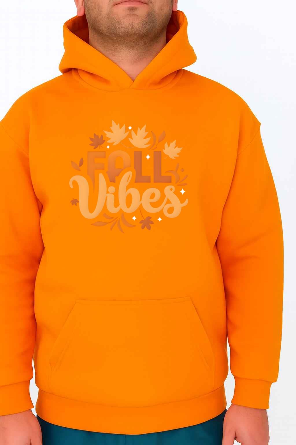 Cozy Fall Vibes Retro Autumn Leaves Seasonal Art Unisex Hoodie up to ...